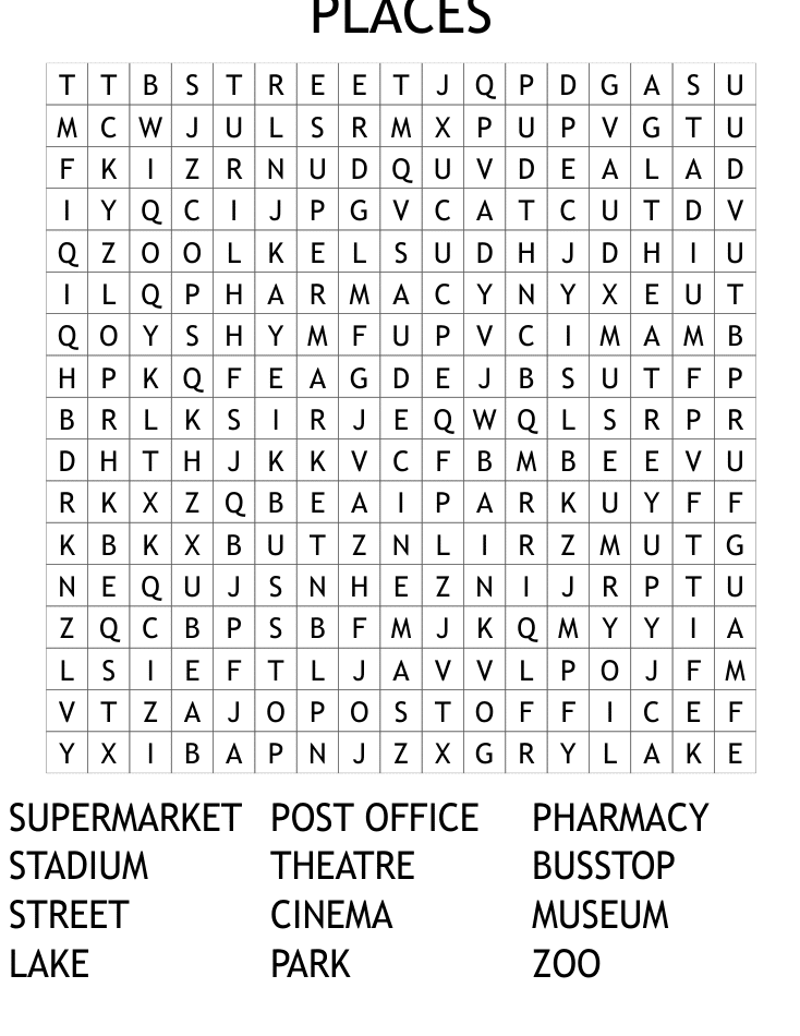 🗺️ Places Word Search：地名探しゲームで地理を学ぼう！